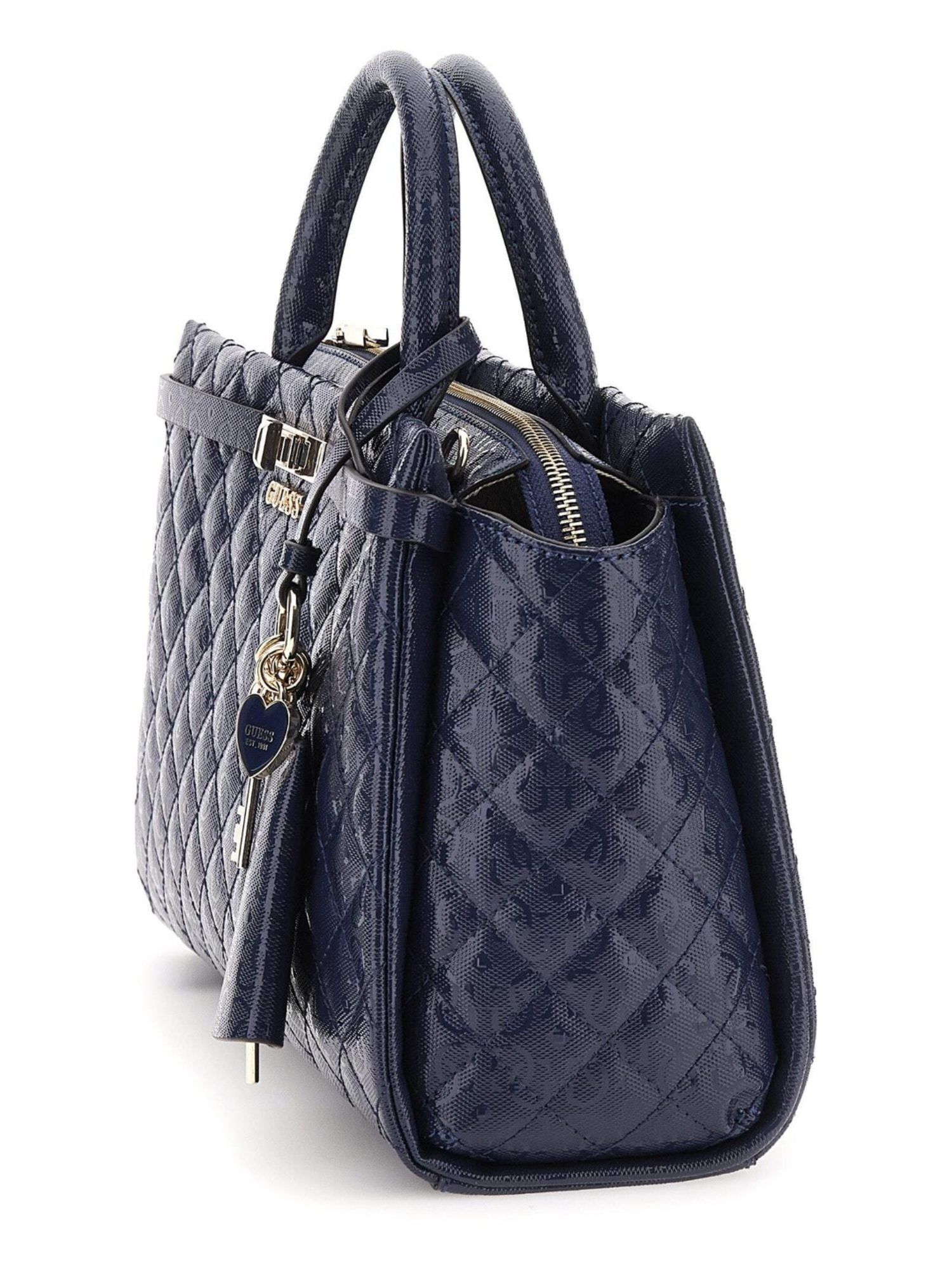 Buy Guess Midnight Quilted Idra Girlfriend Satchel Bag Online