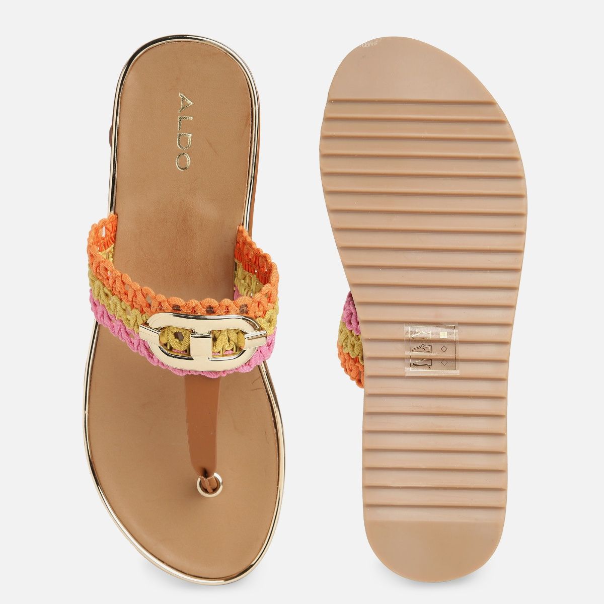 Buy Aldo Searene Textile Multi Embellished Sandal Online
