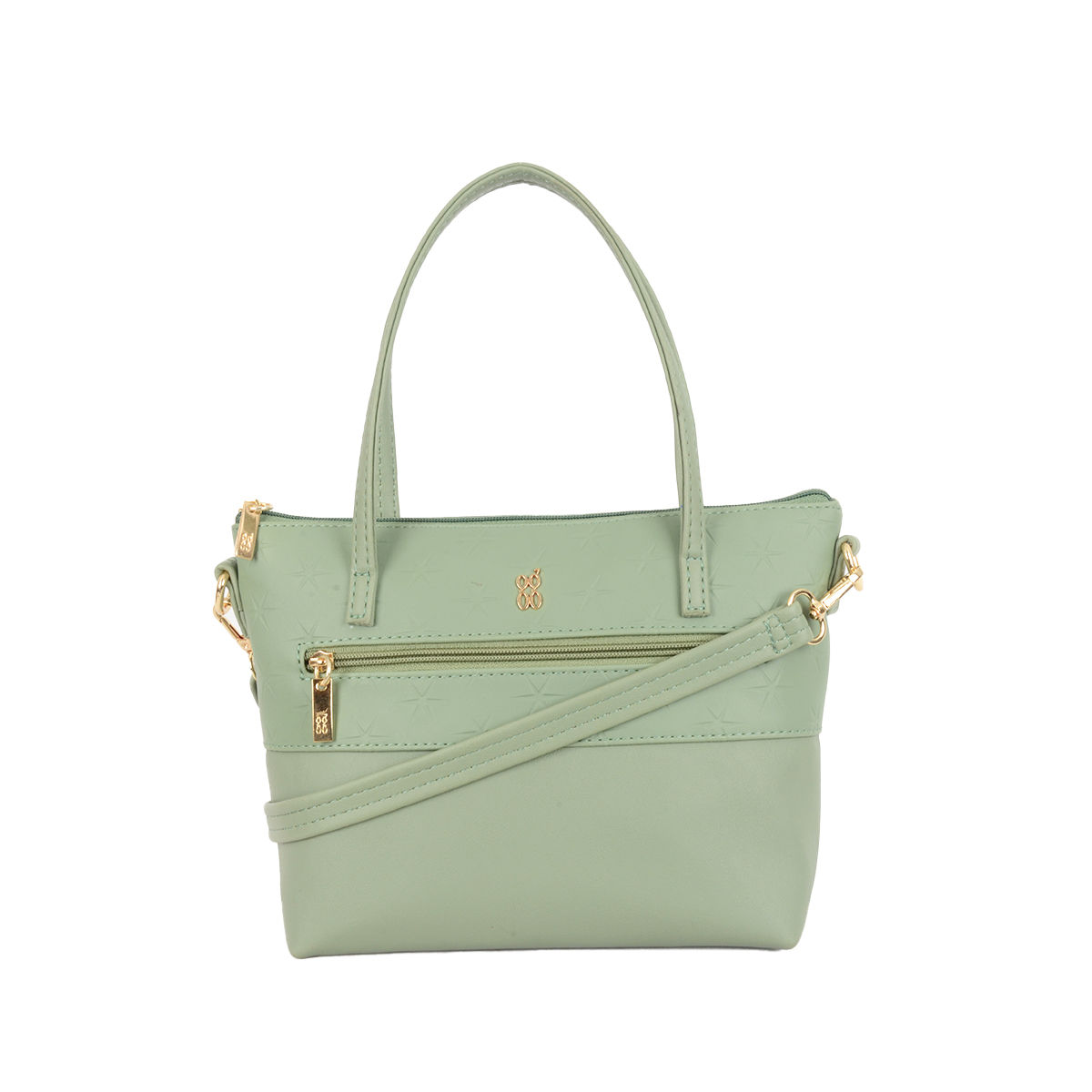 Buy Baggit GG By Tinal Small Green Tote Handbag Online
