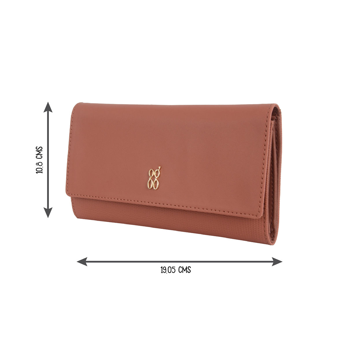 Buy Baggit GG By Flounce Large Brown 3 Fold Wallet Online
