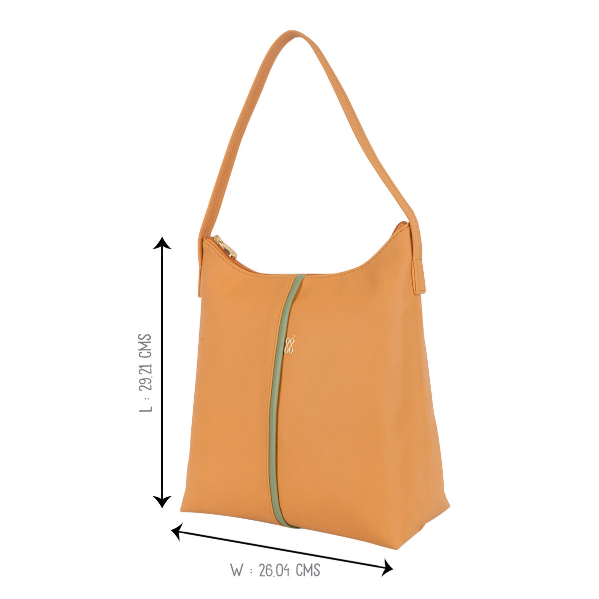 Buy Baggit GG By Naver Medium Yellow Hobo Handbag Online