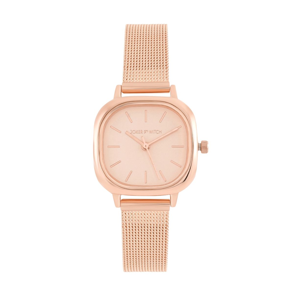 Buy Joker & Witch Cinque Rose Gold Mesh Strap Watch Online