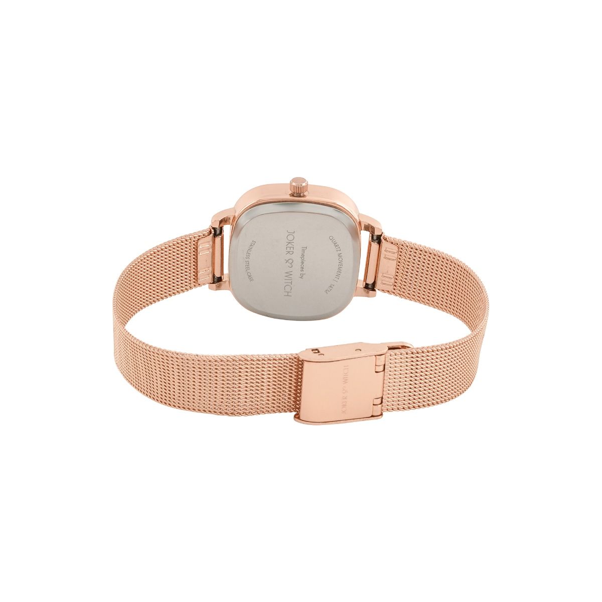 Buy Joker & Witch Cinque Rose Gold Mesh Strap Watch Online