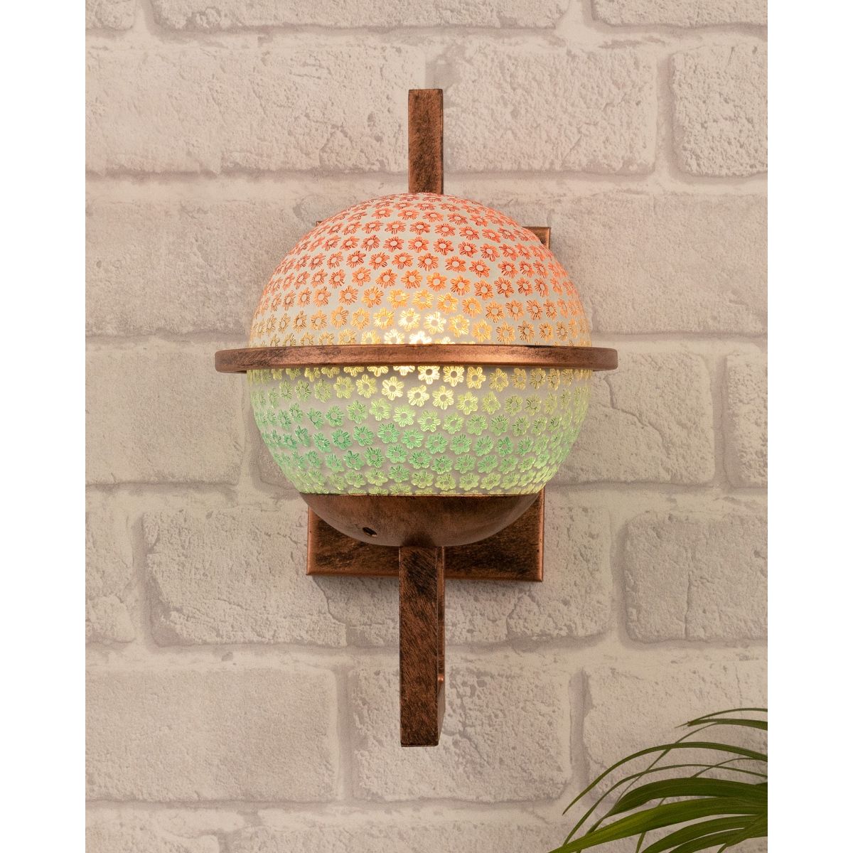 Homesake Rustic Wall Light Fixtures Copper Sunflower: Buy Homesake ...