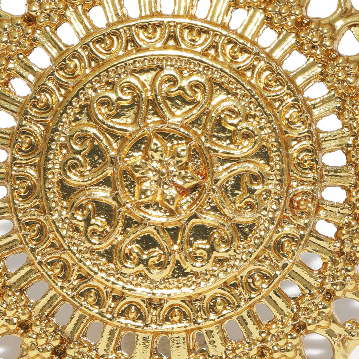 Buy Zaveri Pearls Gold Tone Floral Ethnic Finger Ring - ZPFK9375 Online