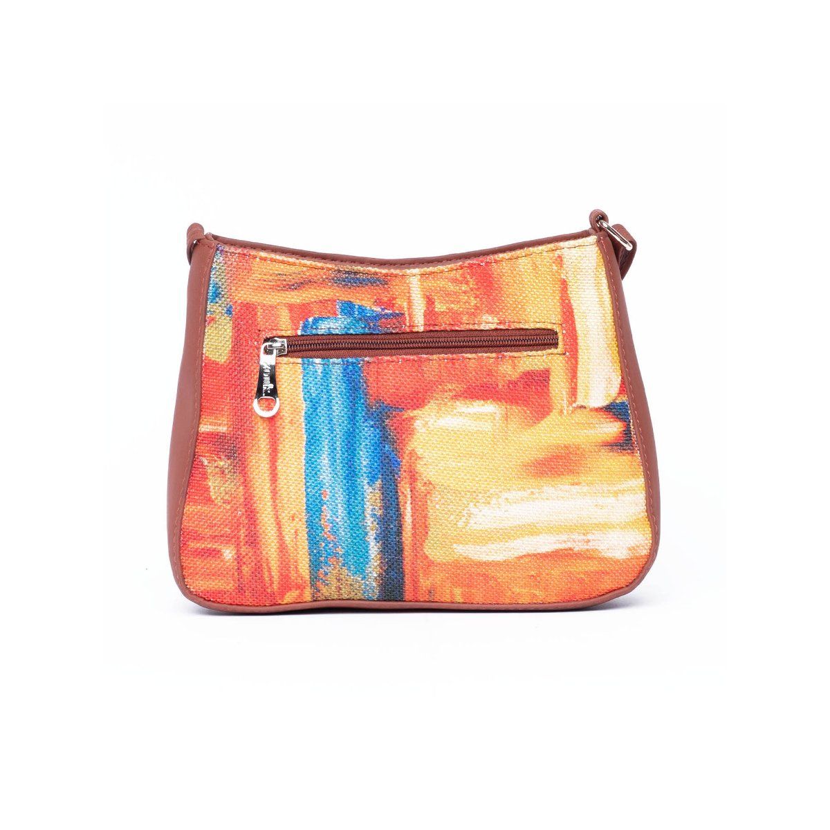 Buy Zouk Multi-Color Handcrafted Vegan Leather Sling Bag For Women Online