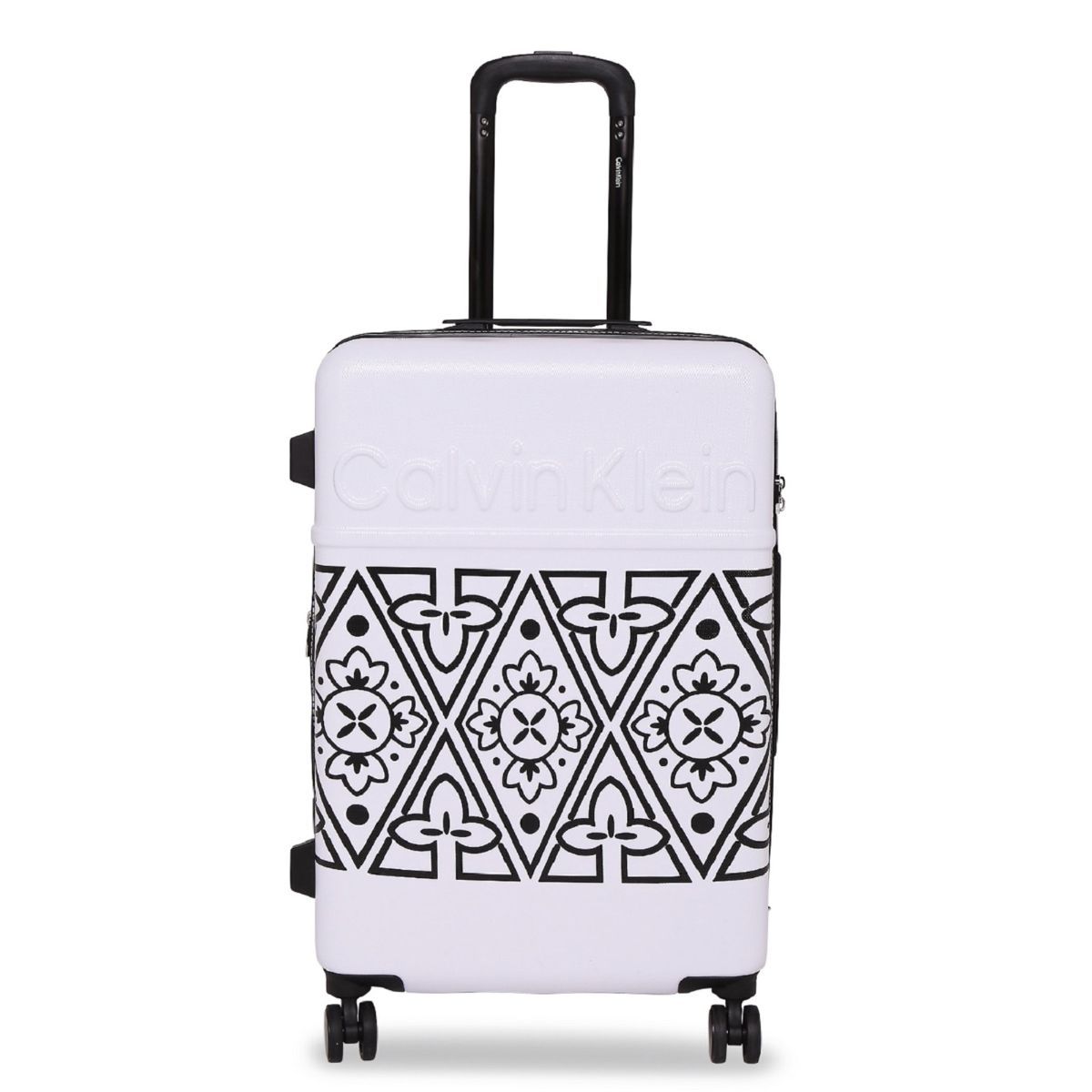 Buy Calvin Klein FREEDOM RIDER White Color ABS Material Hard 24" Medium ...