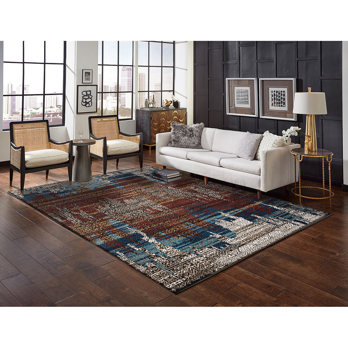 Buy Ddecor Live Beautiful Multi -Polypropylene-Double Xl-Rug-Austin Online