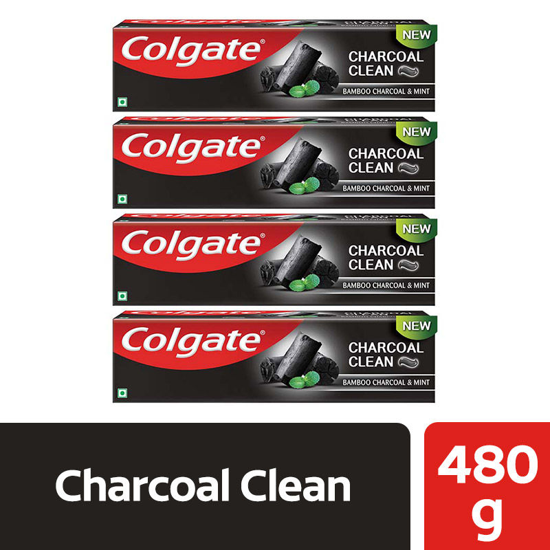 Buy Colgate Charcoal Clean Toothpaste - Pack of 4 Online