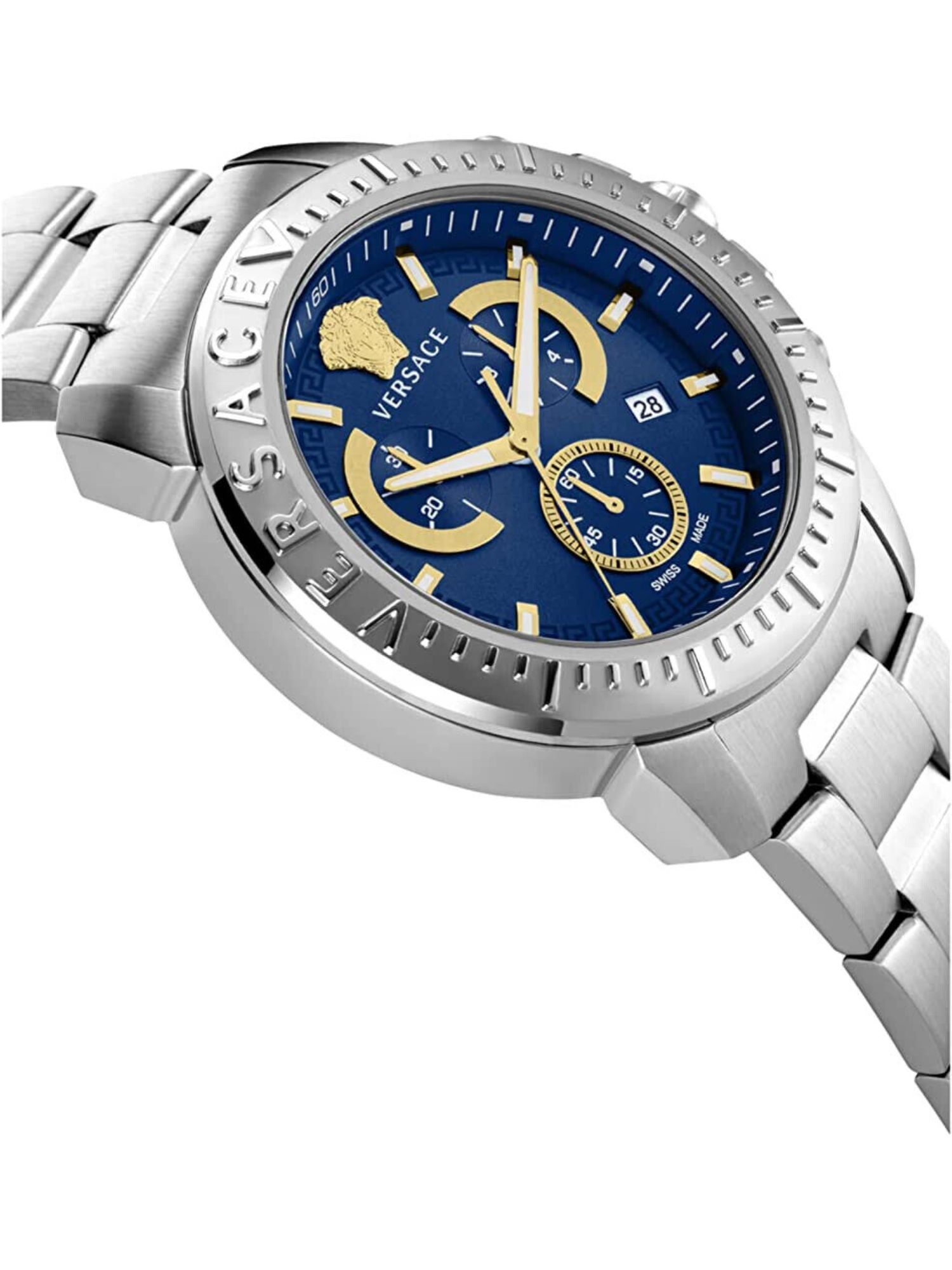 Buy Versace Men Blue Dial Analog Watch- Ve2E00721 (Medium) Online