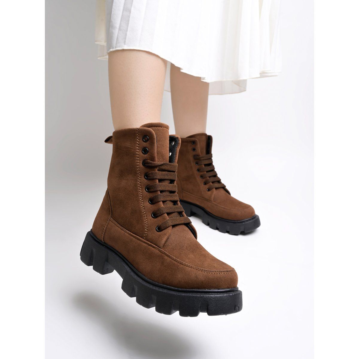 Buy Shoetopia Smart Casual Brown Boots for Women & Girls Online