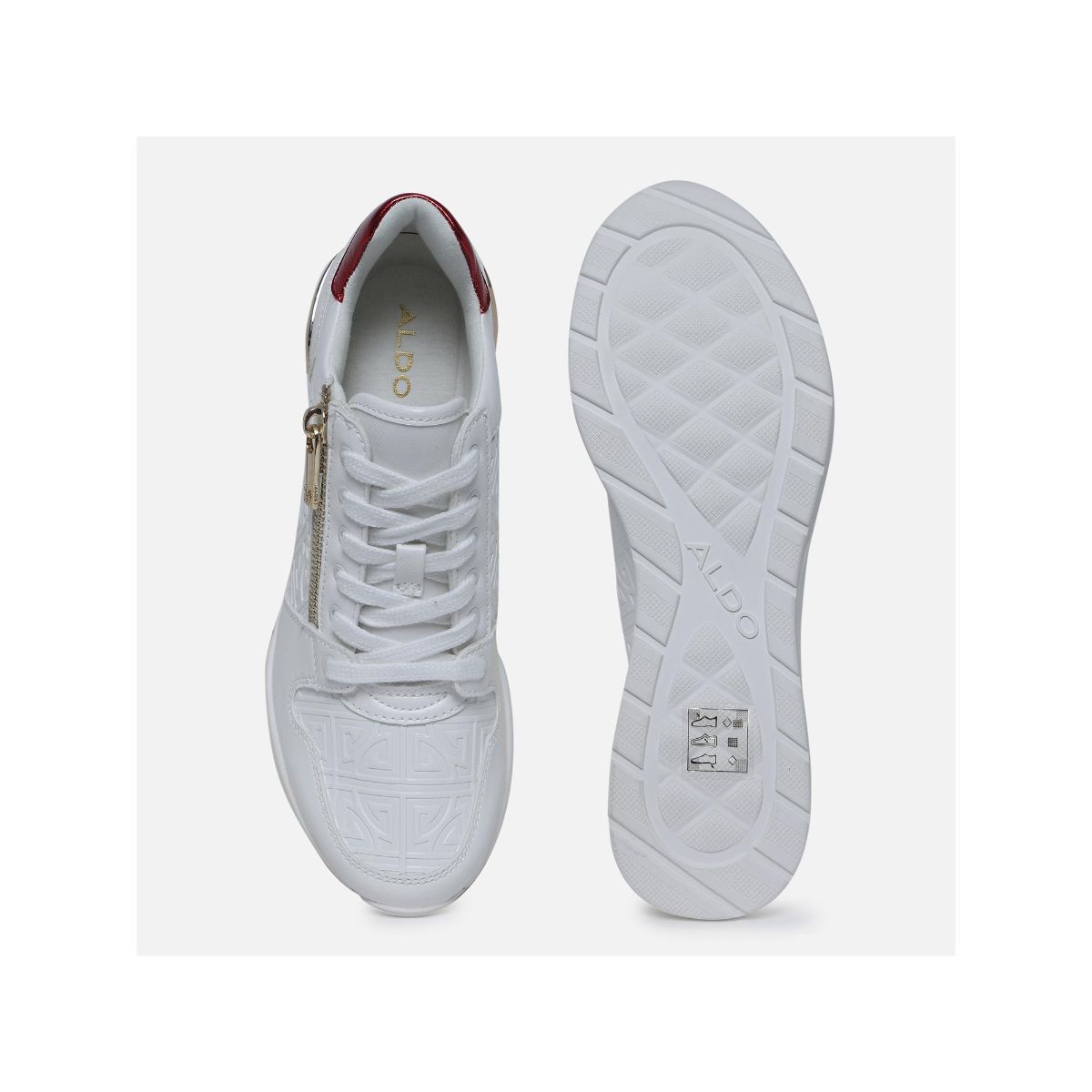 Aldo Solid White Sneakers: Buy Aldo Solid White Sneakers Online at Best ...