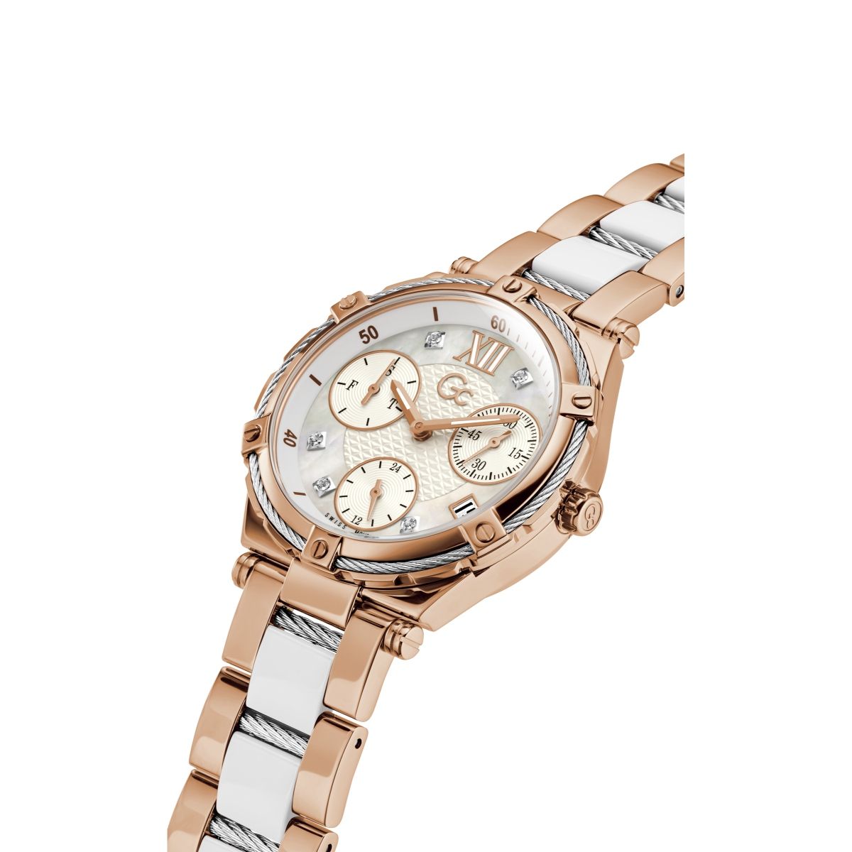 Gc Analog White Dial Womens Watch - Y87002L1Mf: Buy Gc Analog White ...