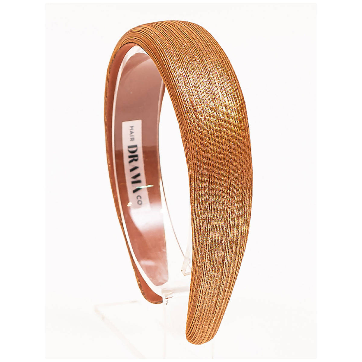 Buy Hair Drama Co. Brown Broad Metallic Hair Band Online