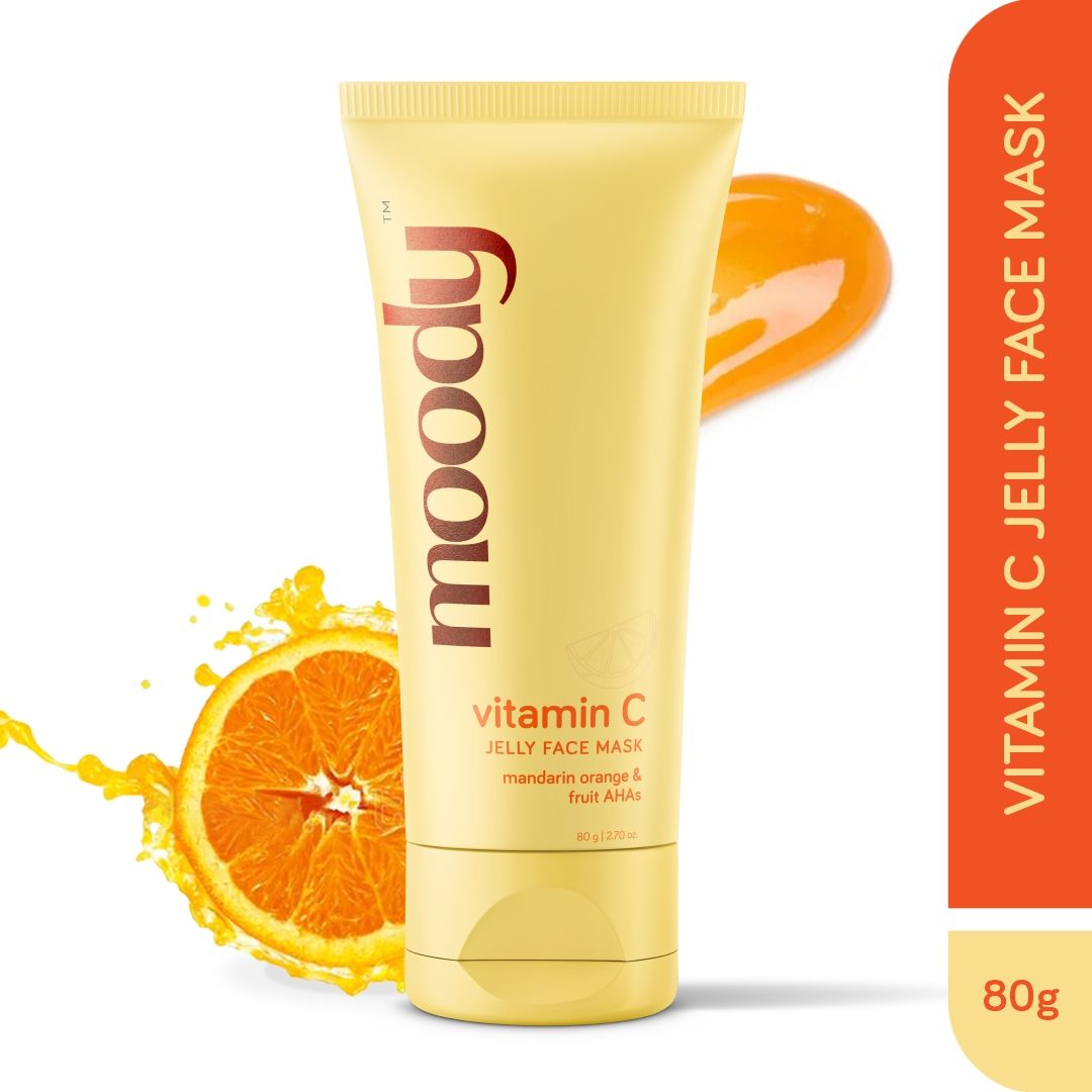 Buy Moody 10% AHA Peel Jelly Face Mask with Vitamin C Hyaluronic Niacinamide for Exfoliating ...