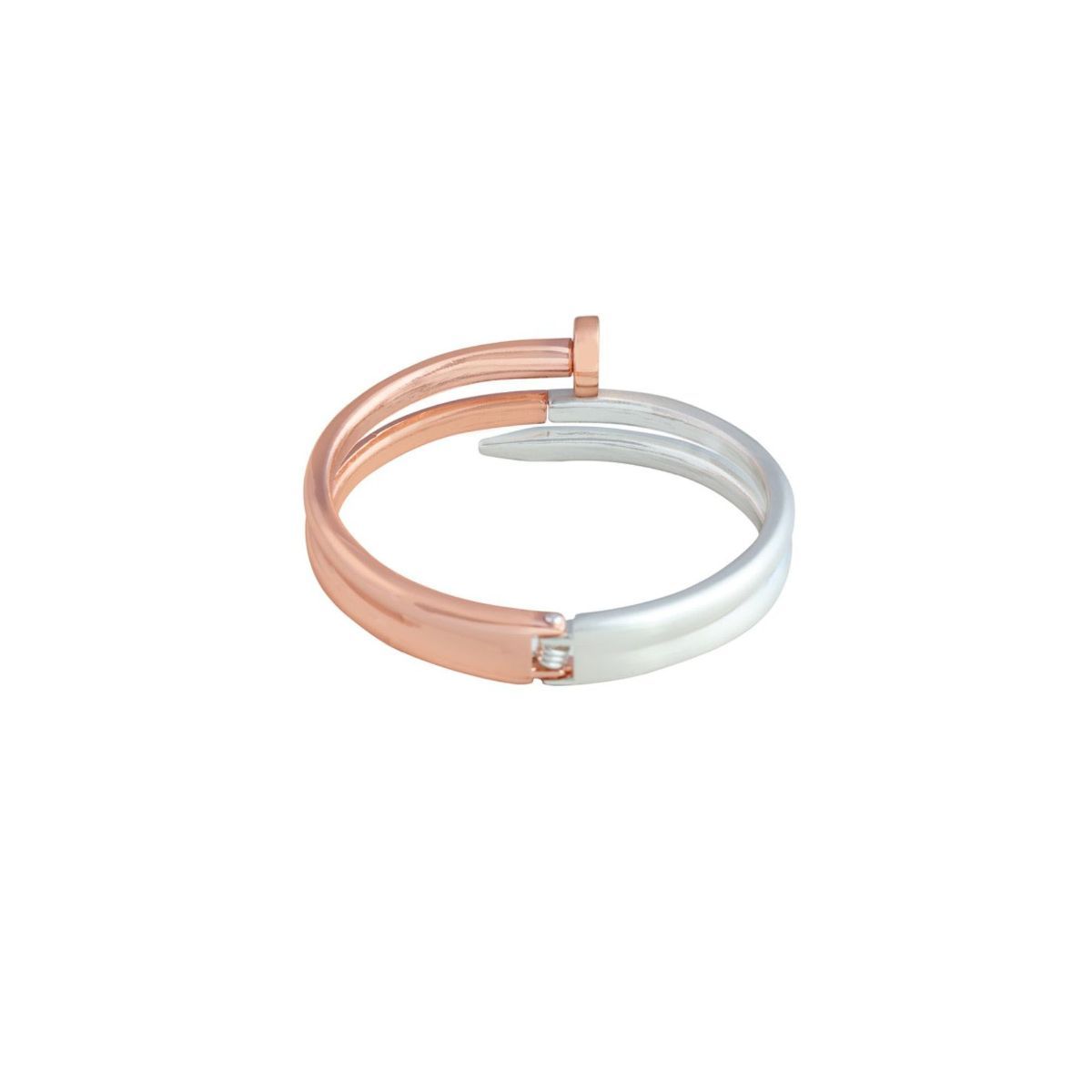 Tipsyfly Rose Gold And Silver Nail Openable Cuff: Buy Tipsyfly Rose ...