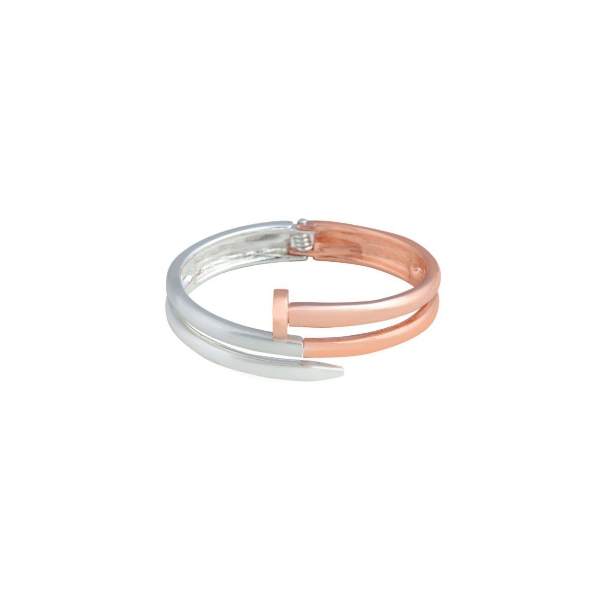 Tipsyfly Rose Gold And Silver Nail Openable Cuff: Buy Tipsyfly Rose ...