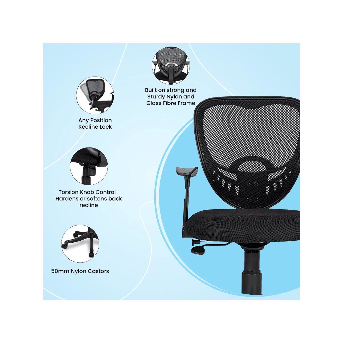 Buy Savya Home Delta Office Chair (Delta) Online