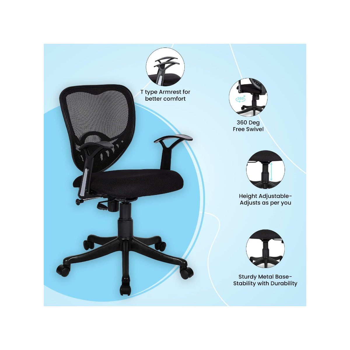 Buy Savya Home Delta Office Chair (Delta) Online