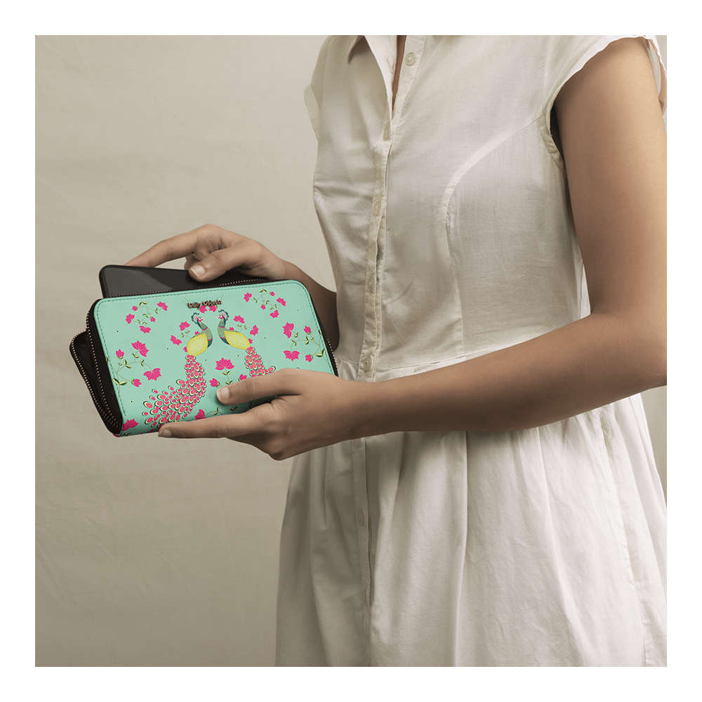 DailyObjects Mint Peacocks Women'S Classic Wallet: Buy DailyObjects ...