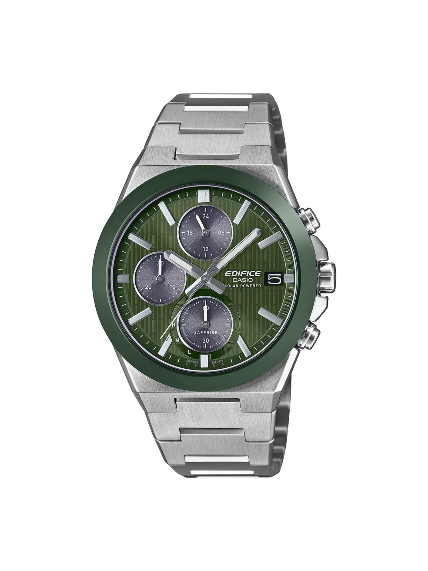 Buy Casio Men Edifice Green Dial Round Analog Watch - EFS-S650D-3ADF (M ...