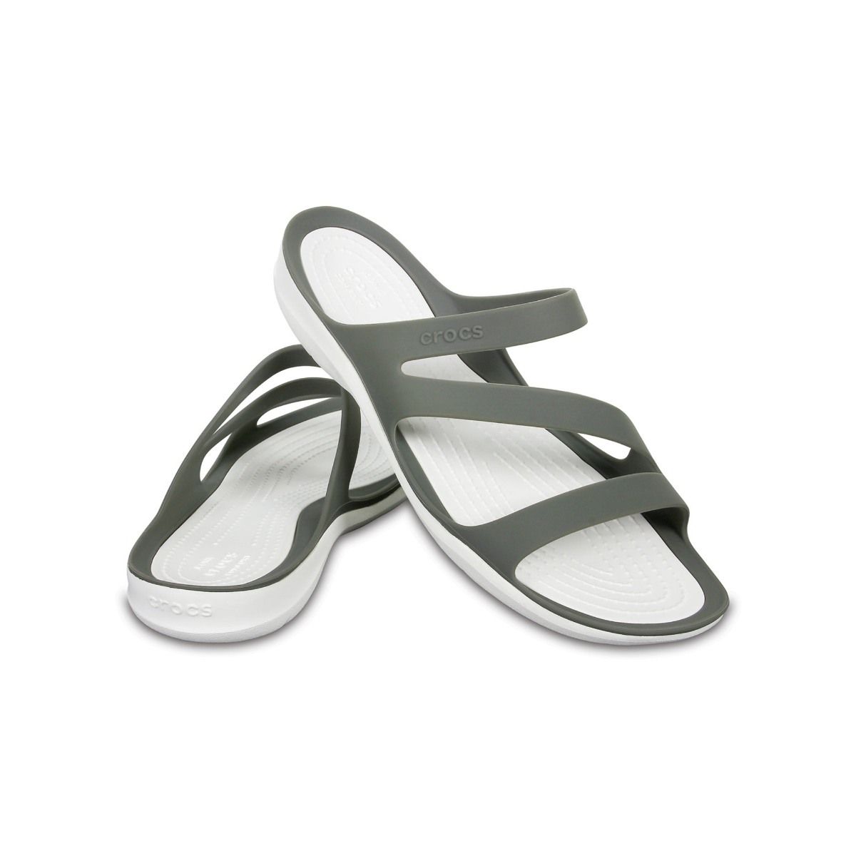 Buy Crocs Grey Swiftwater Women Sandals Online