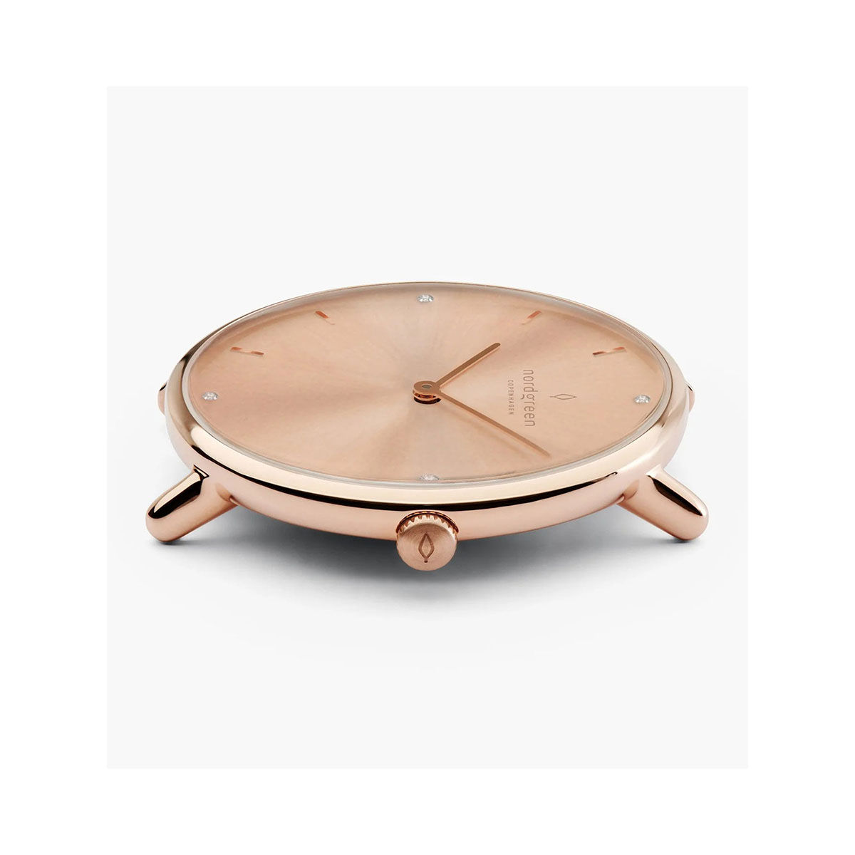 Buy Nordgreen Nativer Crystal Sunray Dial with Rose Gold Chain Watch Online