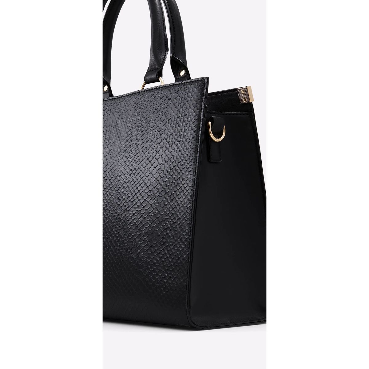 Buy Aldo EVANS001 Black Solid Satchel Online