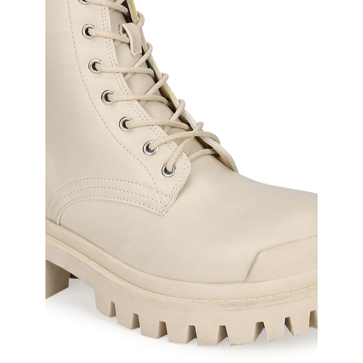 Truffle Collection Beige Solid Boots: Buy Truffle Collection Beige ...