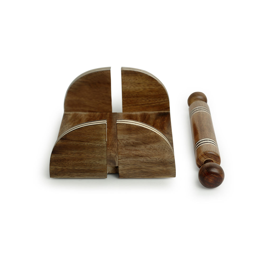 Buy ExclusiveLane Nap & Roll' Hand Engraved Napkin Holder In Mango Wood ...