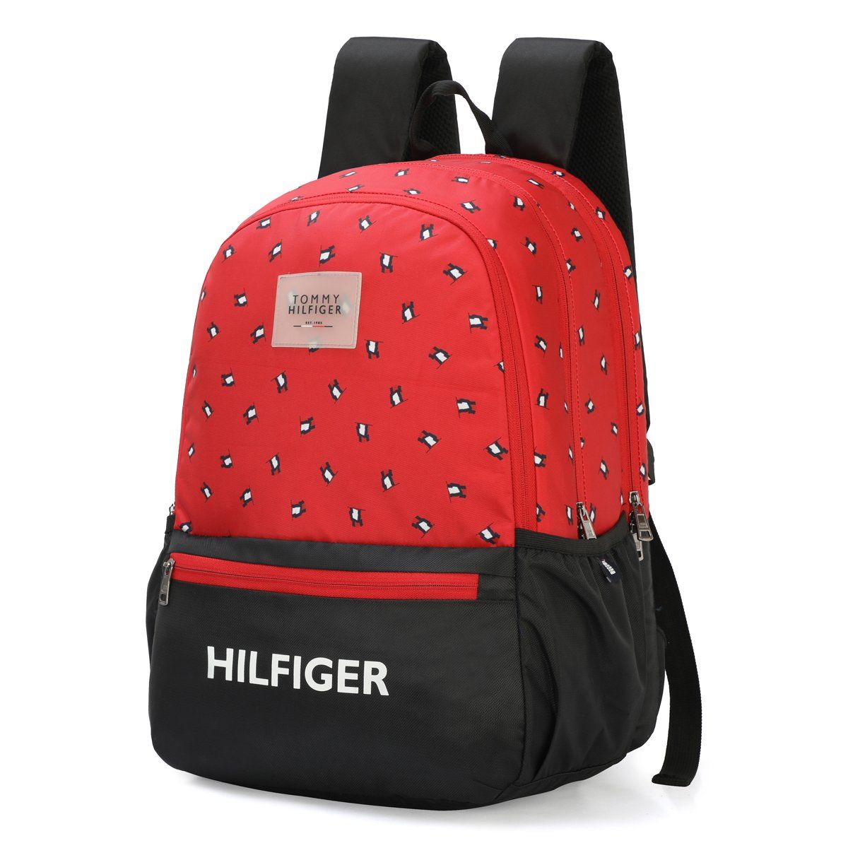 Buy Tommy Hilfiger Tristan Unisex Tuff Laptop Backpack - Black Red (M ...