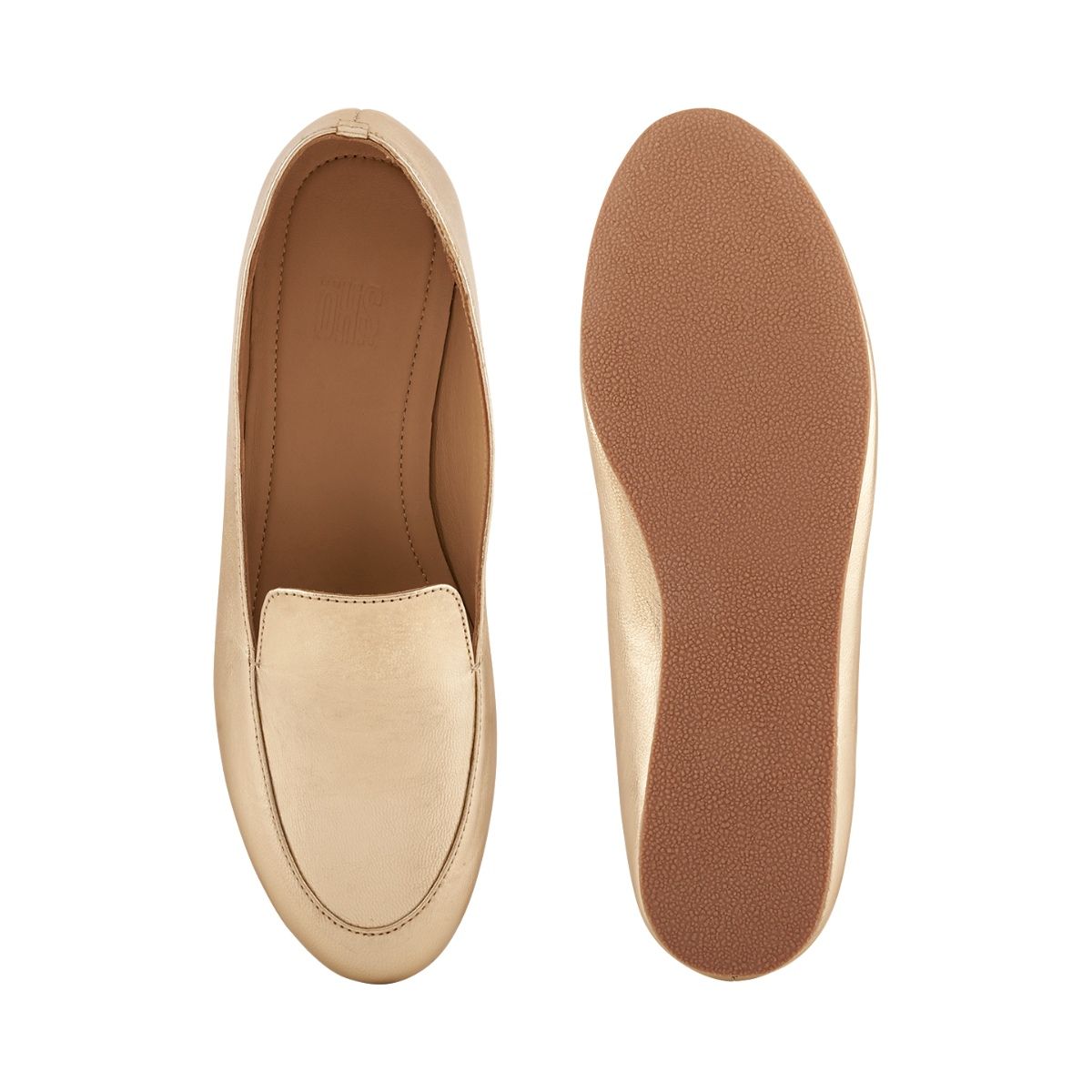 SKO Solid Loafers For Women - Gold: Buy SKO Solid Loafers For Women ...