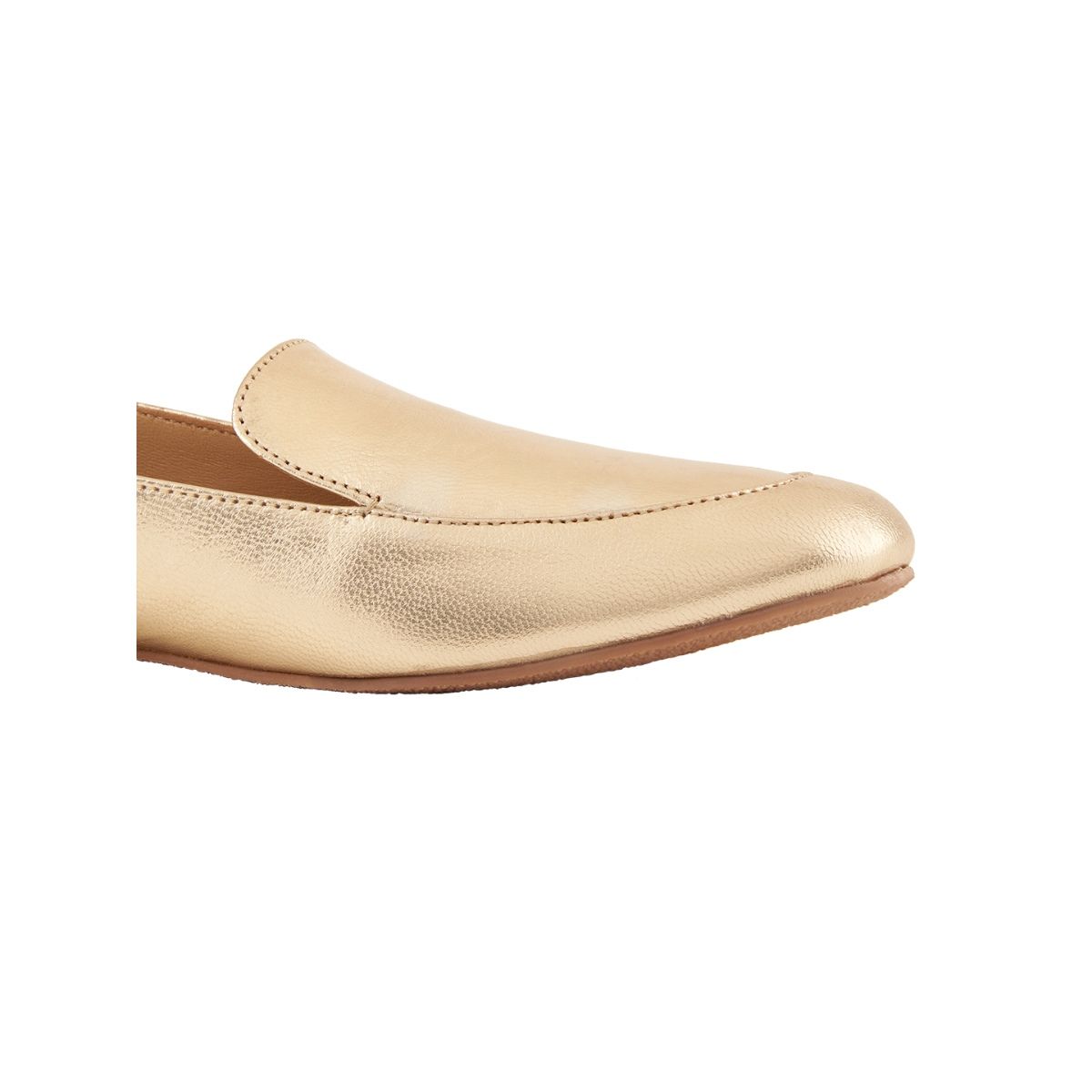 SKO Solid Loafers For Women - Gold: Buy SKO Solid Loafers For Women ...