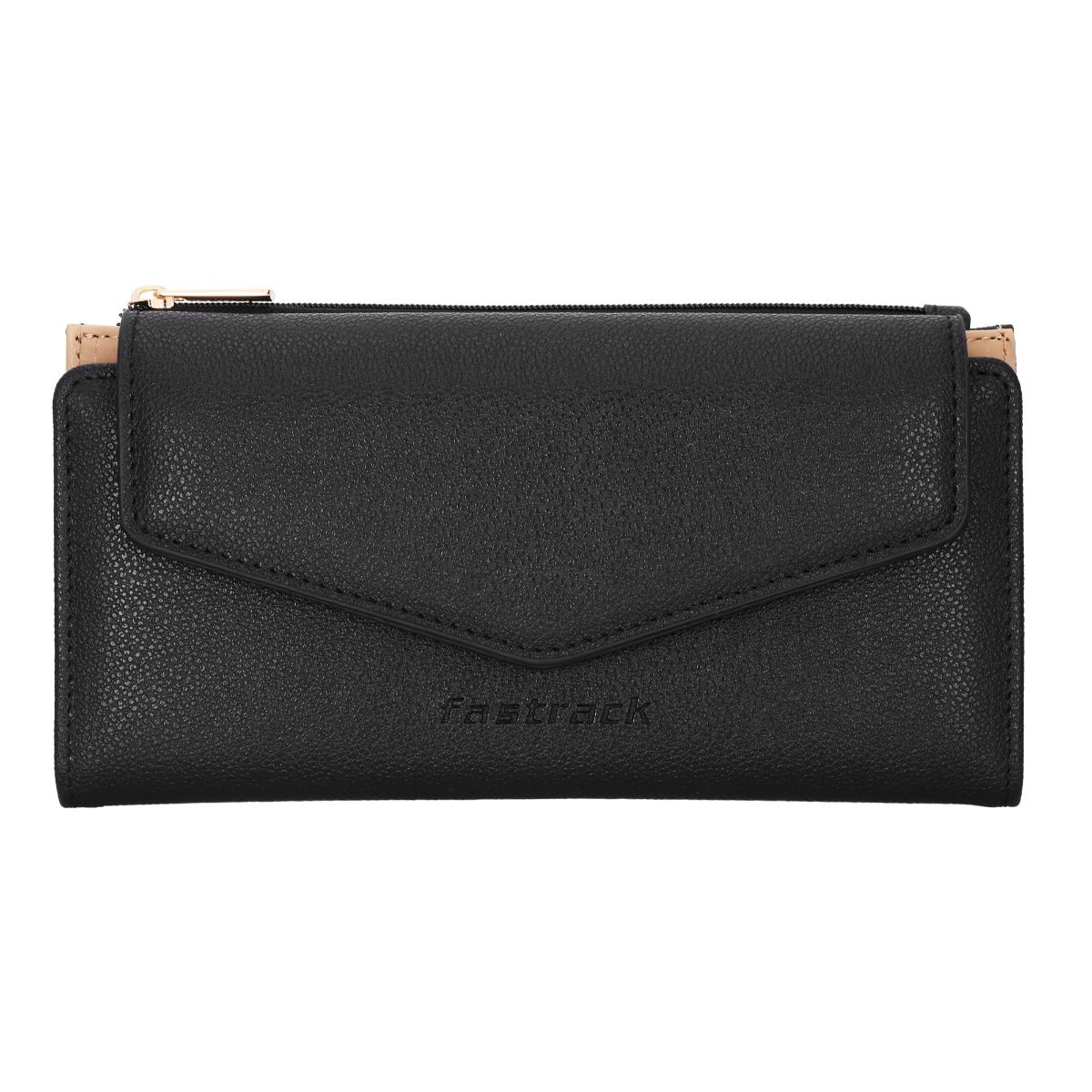 Buy Fastrack Black Textured Wallets Online
