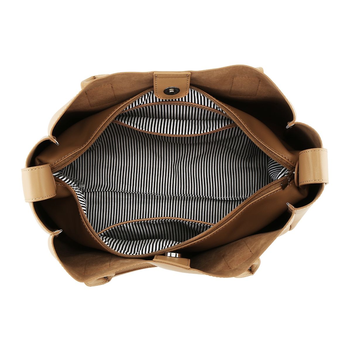 Buy Fastrack Parchment Brown Open Tote Bag Online