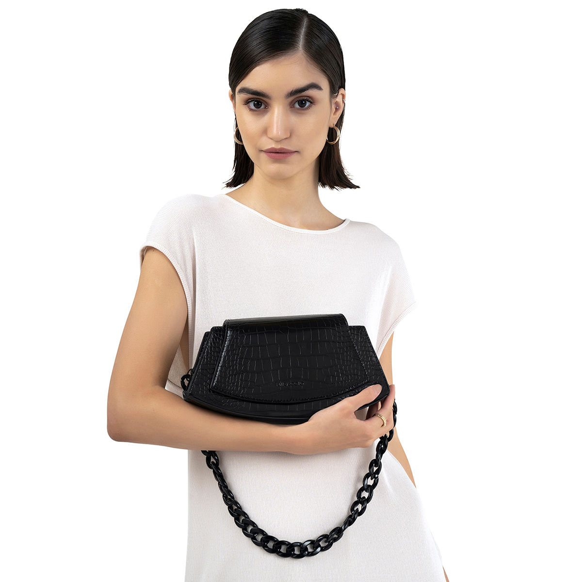 Buy MIRAGGIO Helene Women Crossbody Bag -Black Online