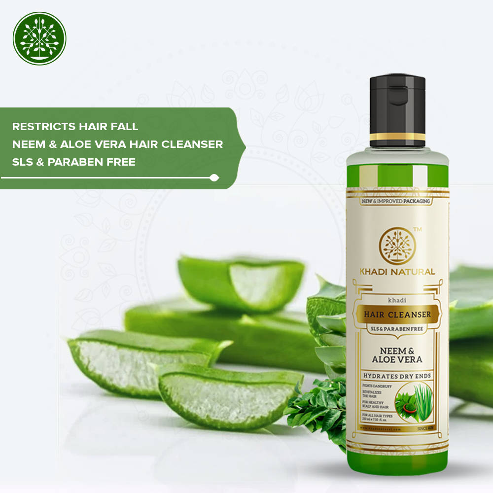 Khadi Natural Hair Cleanser Neem & Aloe Vera: Buy Khadi Natural Hair ...