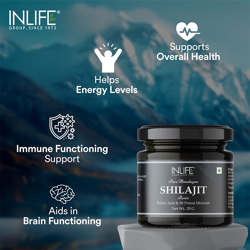 Buy Inlife Shilajit Resin Original Himalayan & Natural Shilajeet For ...