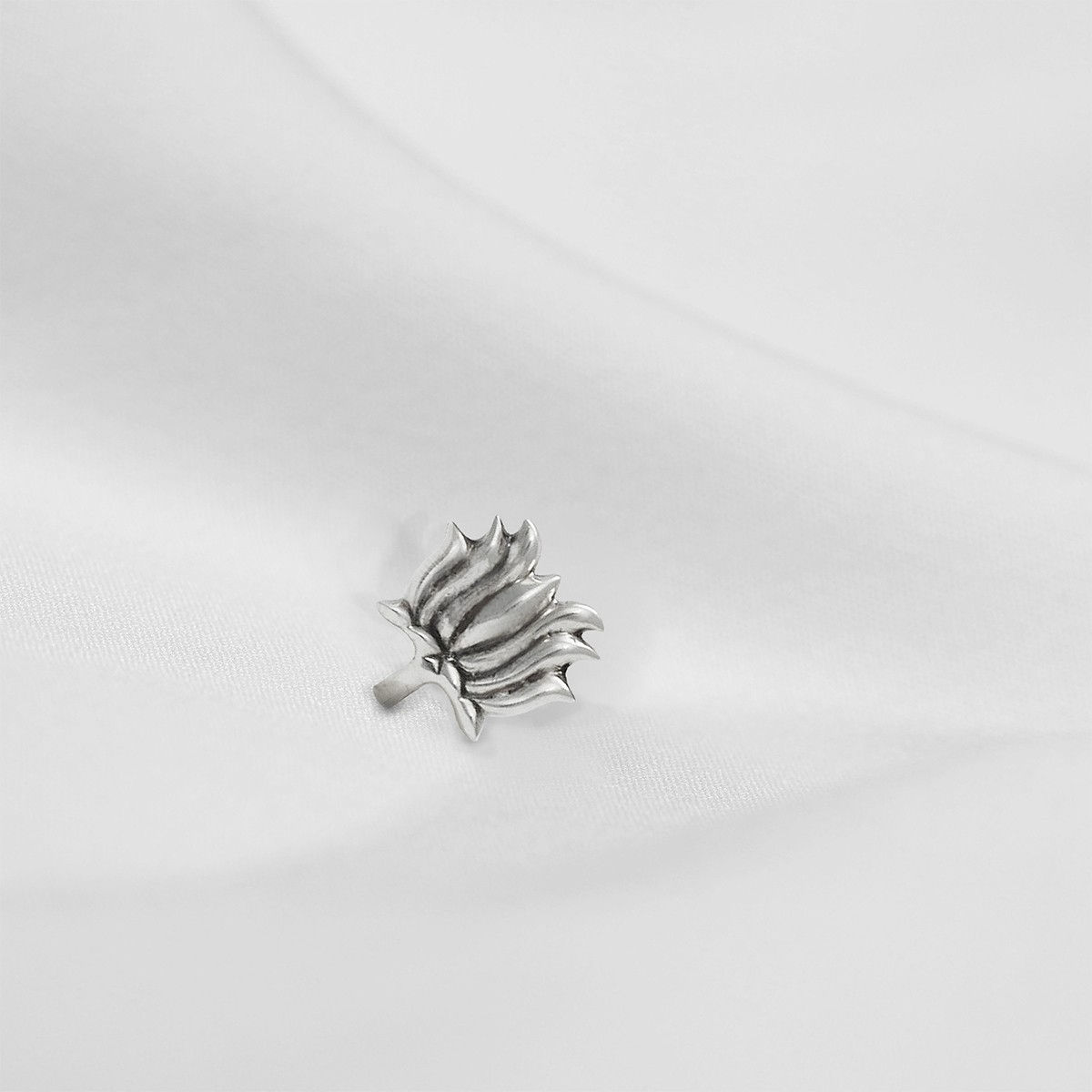 Giva 925 Oxidised Silver Lotus Clip On Nose Pin For Women And Girls ...