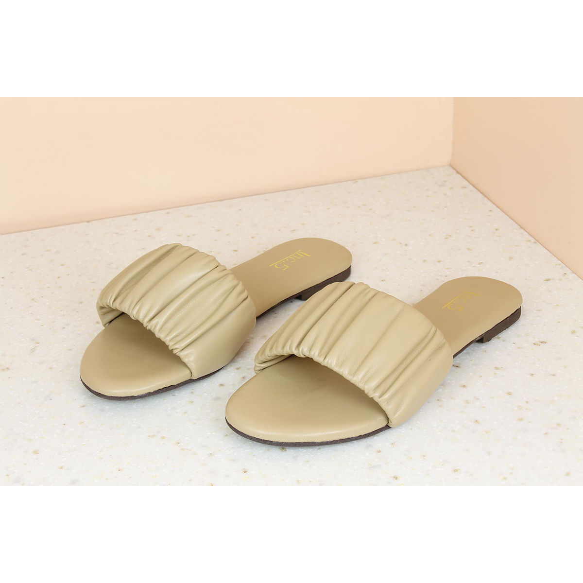 Inc.5 Solid/plain Beige Flats: Buy Inc.5 Solid/plain Beige Flats Online ...