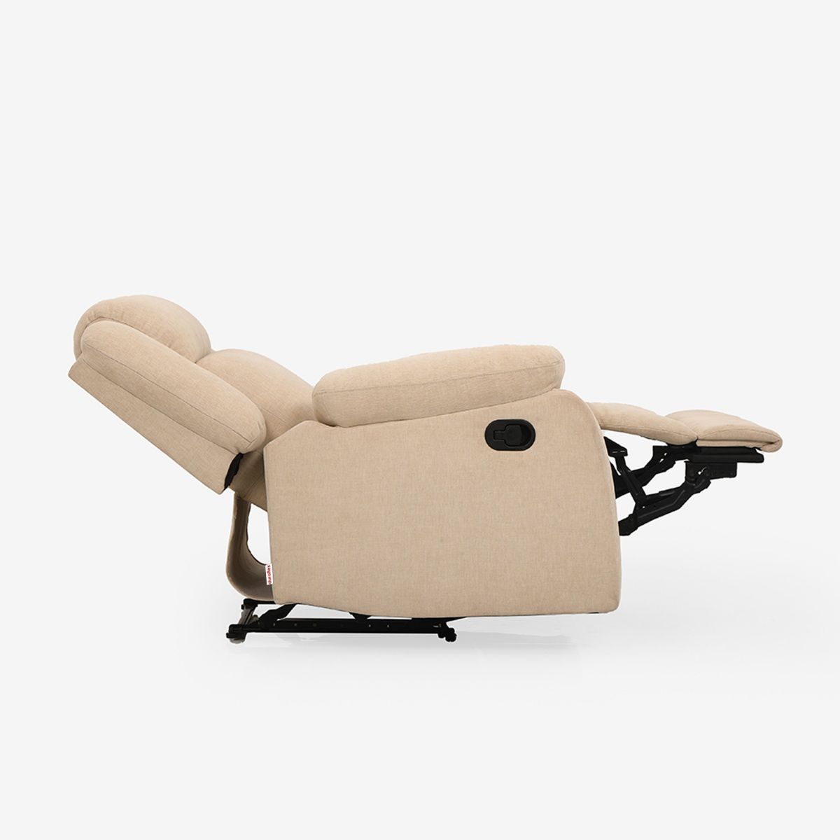 Buy duroflex Avalon Fabric Single Seater Recliner Beige Online