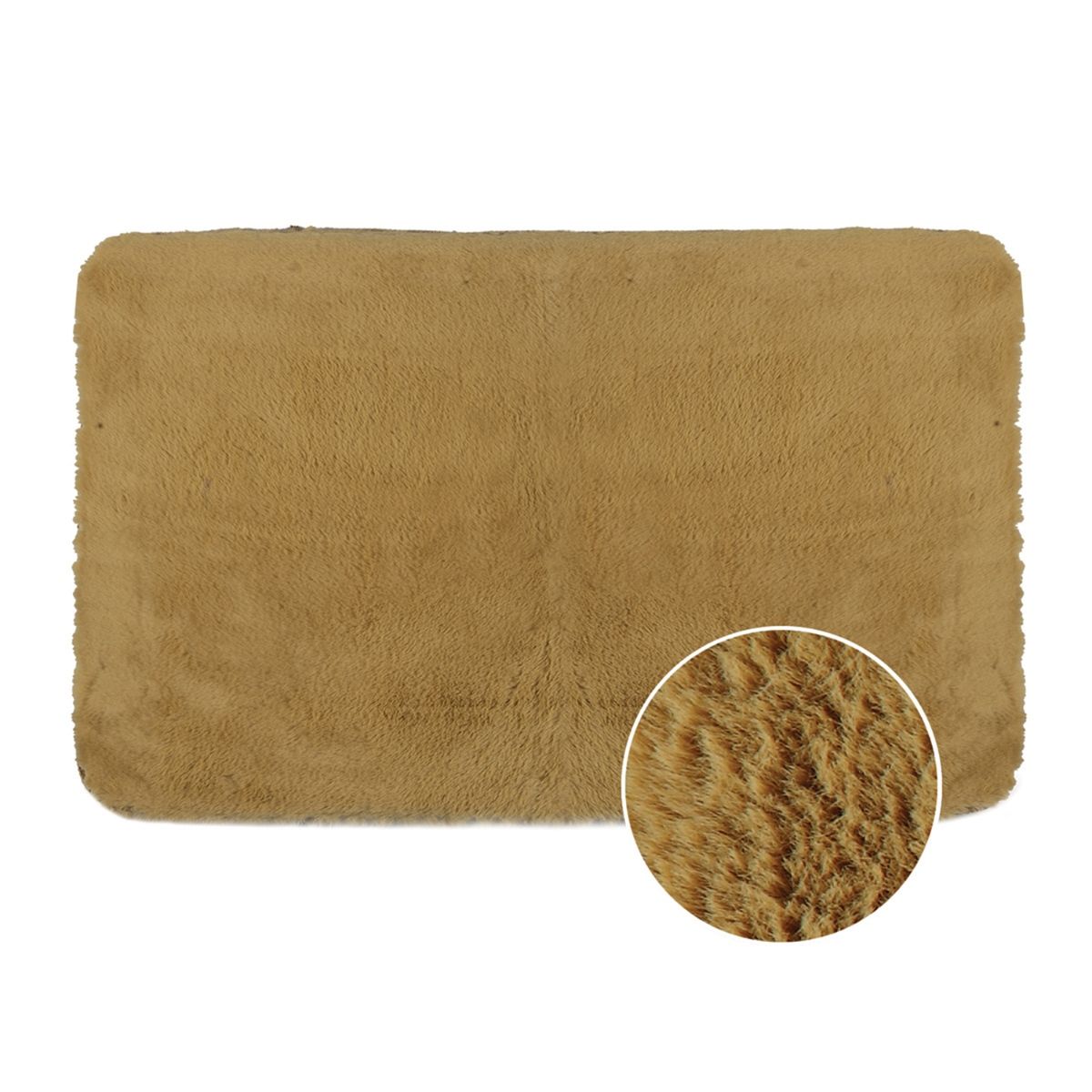 Buy OBSESSIONS Super Soft Anti-Skid Bath Mat, Mustard Online