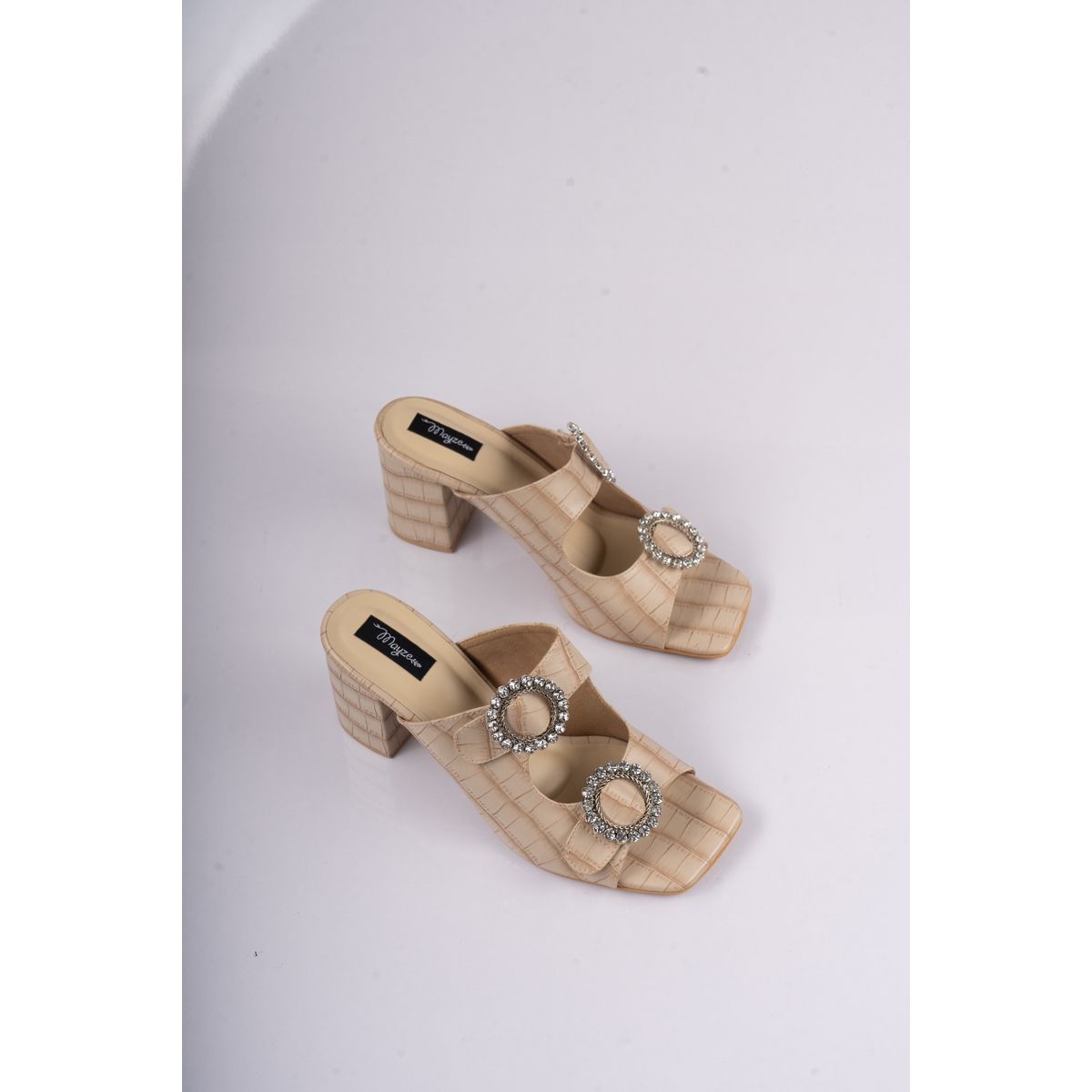 Buy MAYZE Nora Heels Beige Online