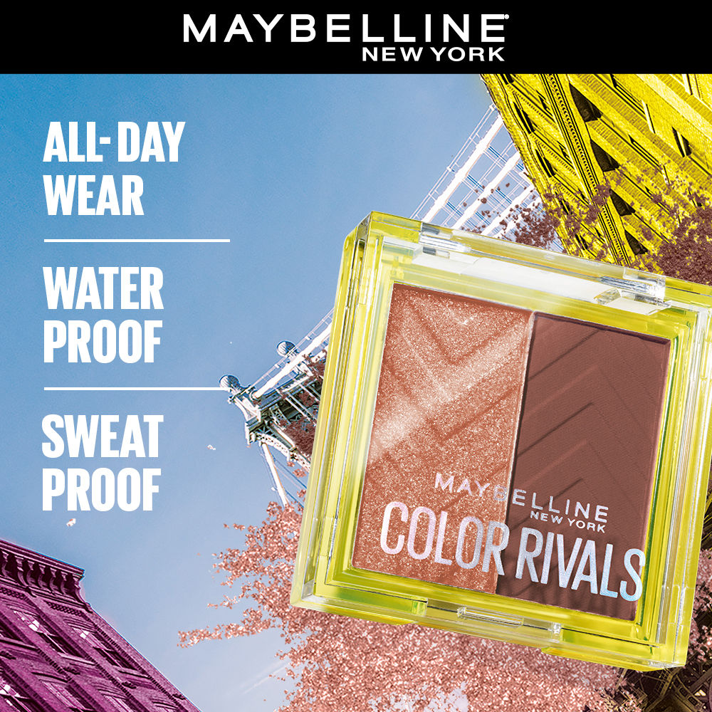 Maybelline New York Color Rivals Longwear Duo Eyeshadow Palette: Buy ...