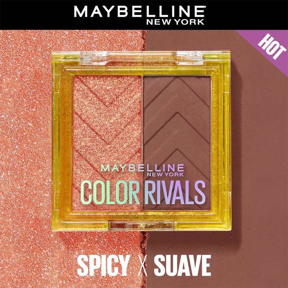 Maybelline New York Color Rivals Longwear Duo Eyeshadow Palette: Buy ...