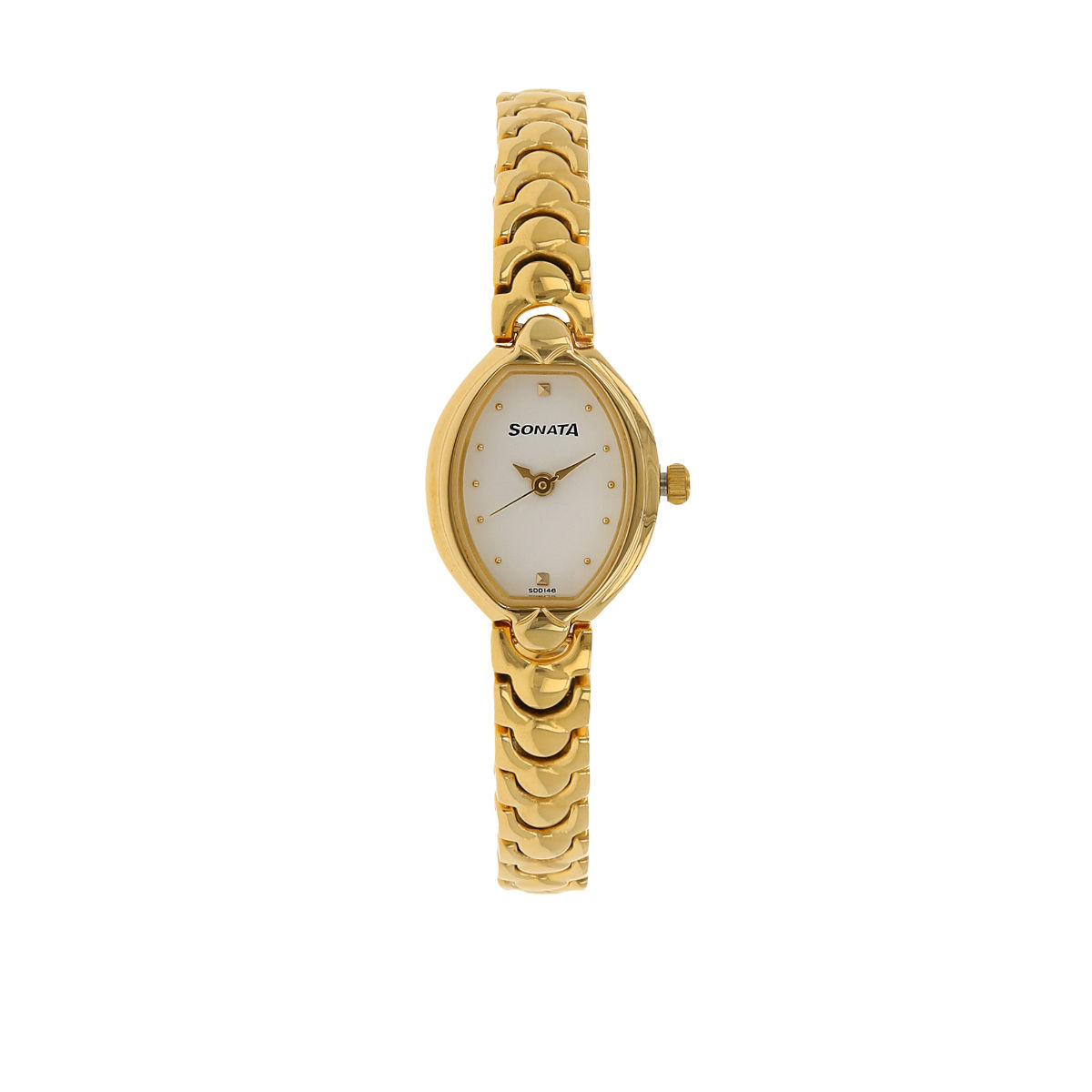 Sonata White Dial Golden Metal Strap Watch: Buy Sonata White Dial ...