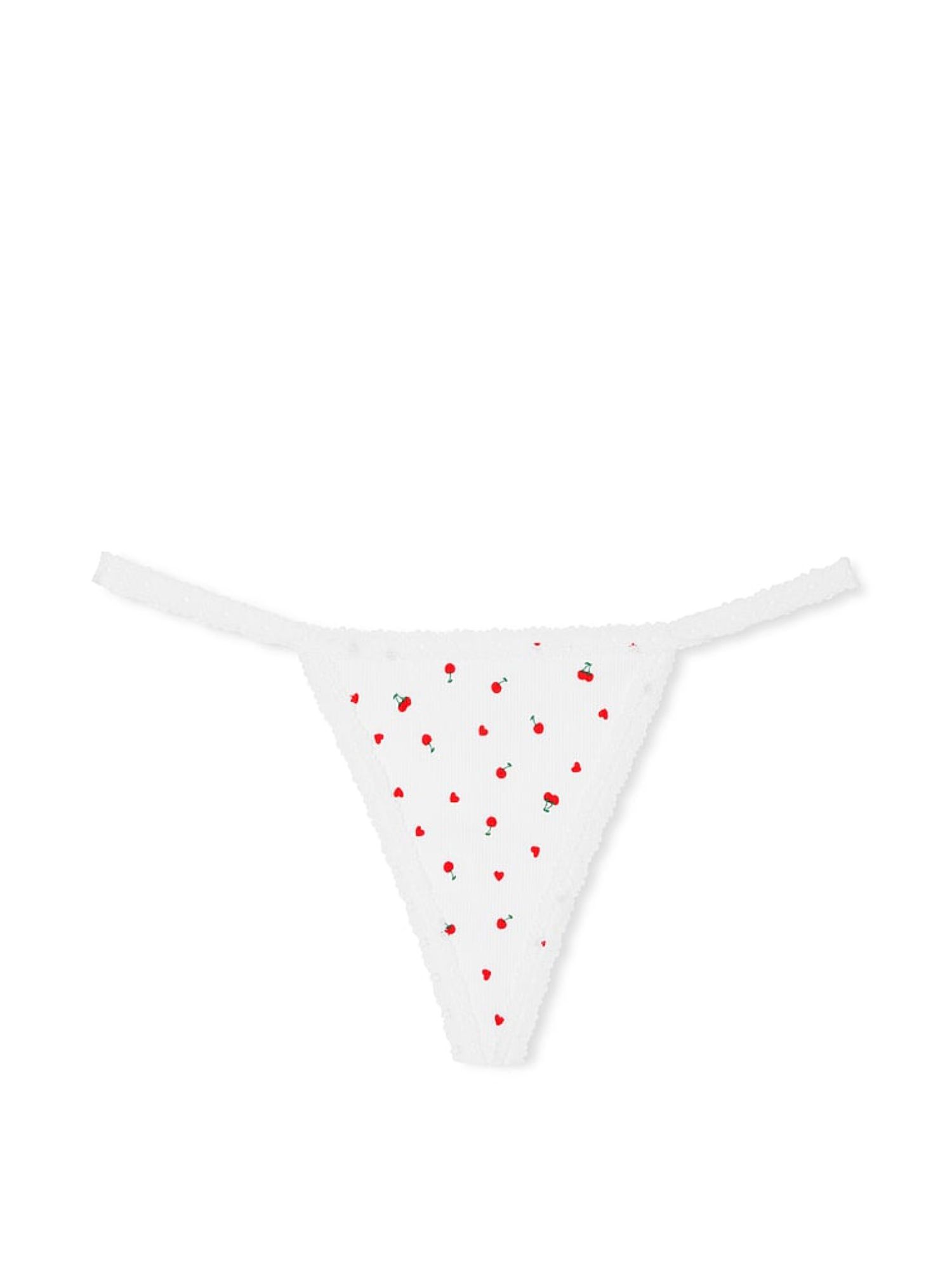 Buy Victoria's Secret Pink Cotton V-String Panty White Online