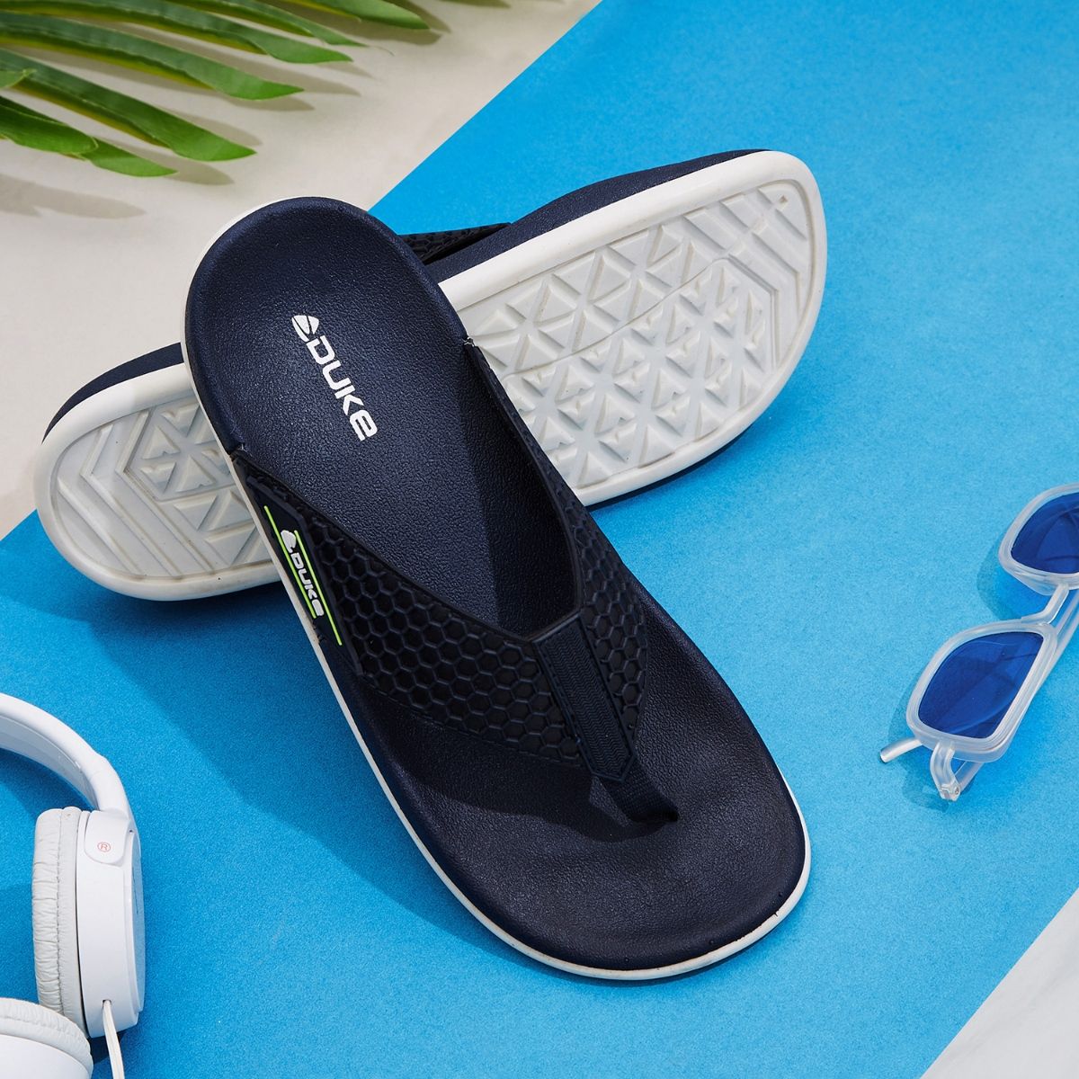 Duke Men Flip-flops - Navy Blue: Buy Duke Men Flip-flops - Navy Blue ...