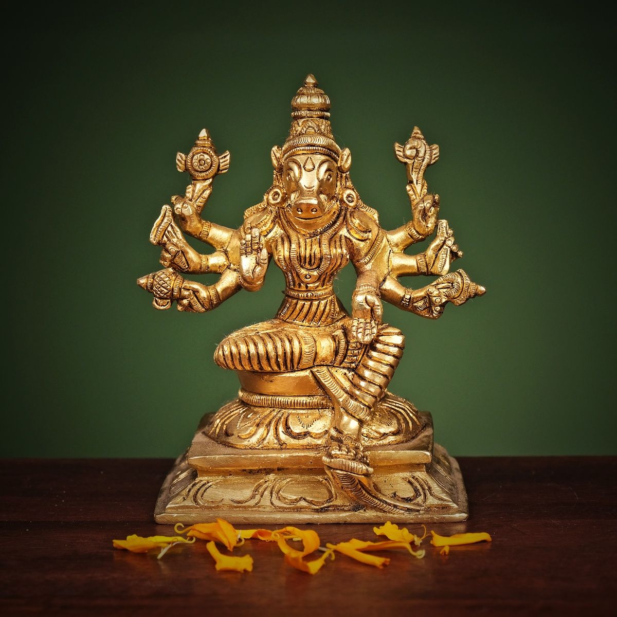 Buy Ekaa Handicrafts Brass Goddess Varahi Devi Idol Varah Maa Statue ...