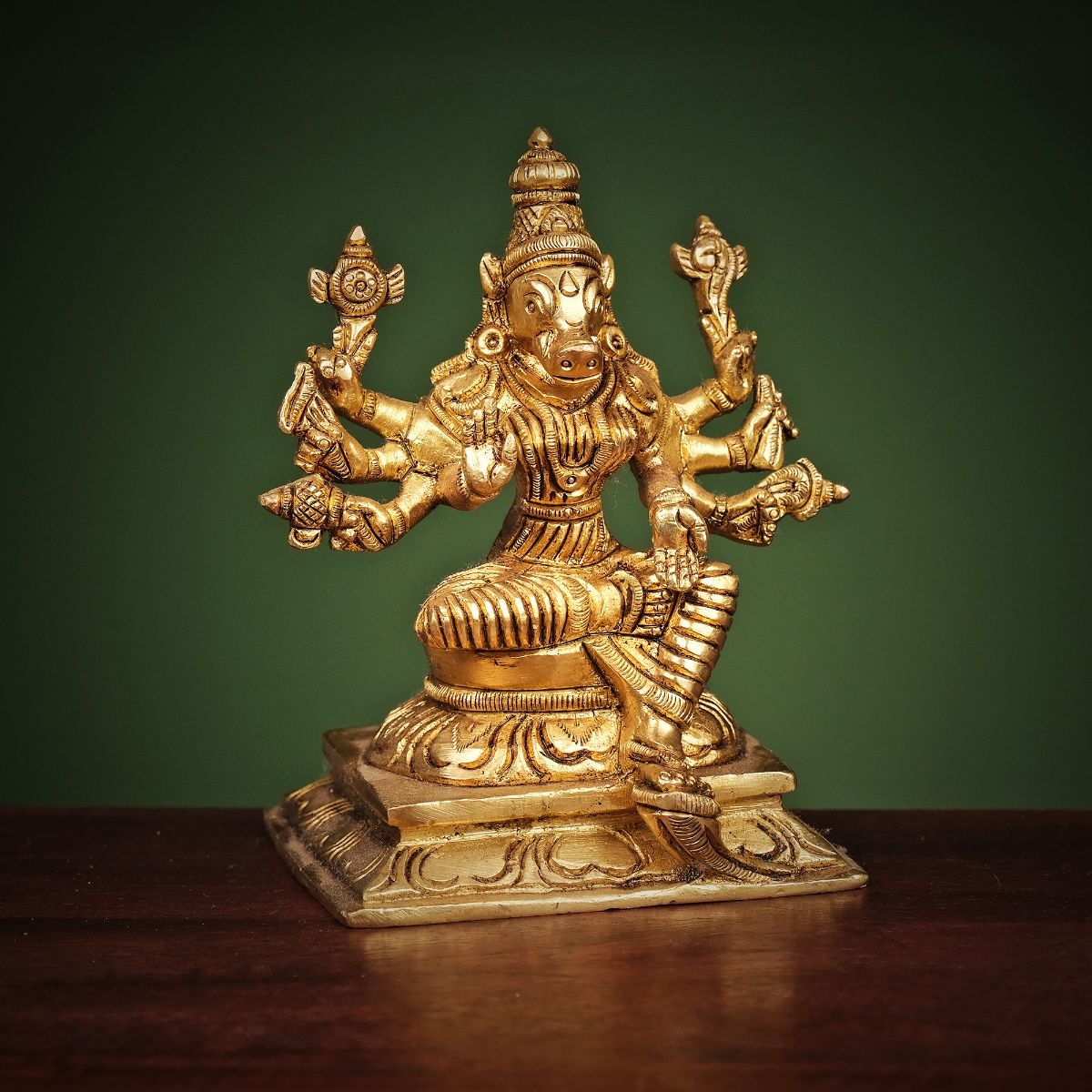 Buy Ekaa Handicrafts Brass Goddess Varahi Devi Idol Varah Maa Statue ...